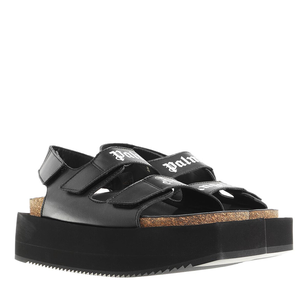 Palm Angels Platform Birk White Black | Sandale | fashionette